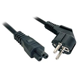 Lindy 30405 2m Schuko an IEC C5 Netzkabel - Ideal f&uuml;r die Verbindung g&auml;ngiger Noteboo