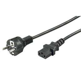 goobay Netzkabel 3m, schwarz Kaltger&auml;tekabel