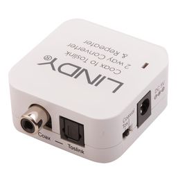 Lindy 70411 TosLink (optisch) und koaxialer bidirektionaler Konverter - Bidirektional