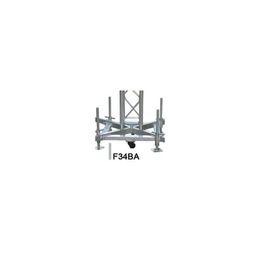 Global Truss Base New Style f&uuml;r F-34/F-44 mit Rollen/F&uuml;&szlig;e Alu Basement, ground support, tower