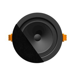AUDAC CENA306/B - Einbaulautsprecher, rund 1x2,5", 10W/8Ohm, 100V (6W/3W), schwarz