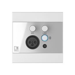 Audac WP225/W - Wandbedienfeld, Mic- & Line- & Bluetooth-In