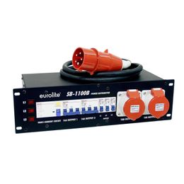Eurolite SB-1100B Stromverteiler, Praktischer 32-A-Stromverteiler im 483-mm-Geh&auml;use (19")