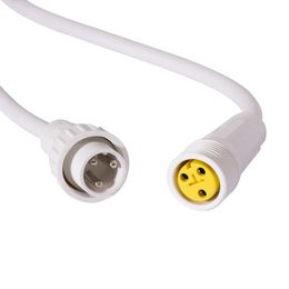 Elation Sixpar/2MPLC/WH, Power-Kabel male/female, 2 m, wei&szlig;