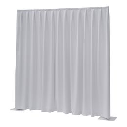 Wentex P&D Vorhang Napoli Velvet - Wei&szlig; - 11' (B) x 10' (H) cm - plissiert
