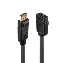 Lindy 41005 DisplayPort auf HDMI Konverter - Zum Anschluss einer DisplayPort-Quelle a