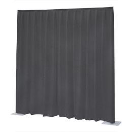 Wentex P&D Vorhang Napoli Velvet - Dunkelgrau - 11' x 16' (B x H) - plissiert