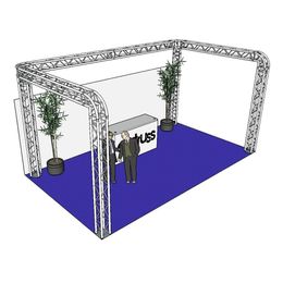 Alutruss Traversenset QUADLOCK 6082R U-Form 7x4x3,5m (BxTxH)