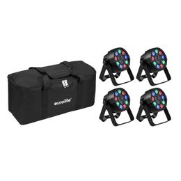 Eurolite Set 4x AKKU Mini PARty RGBW Spot MK2 + So