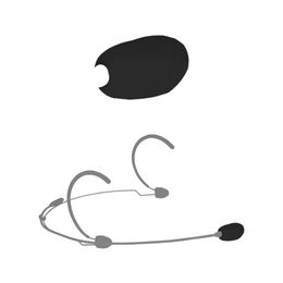 AUDAC MWS800/B - Windschutz f&uuml;r CMX826 Headset-Mikrofon, schwarz