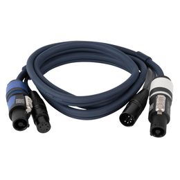 DAP-Audio DAP FP18 Hybridkabel - PowerCON & 5-pin XLR - DMX & Strom - 1,5 m