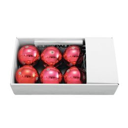 EUROPALMS LED Weihnachtskugel 6cm, rot (6 St.)