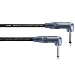 Cordial ECOCORD 0,30 RR - 0,3m, NEUTRIK 2 x Winkelklinke 6,3 mm mono retro