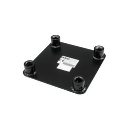 Alutruss QUADLOCK ROAD Endplatte QQR mit schwarzer strukturierter Pulverbeschichtung