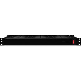 MONACOR DPVEN-04 - 482-mm-L&uuml;ftungsmodul (19"), 1 HE, mit 4 L&uuml;ftern