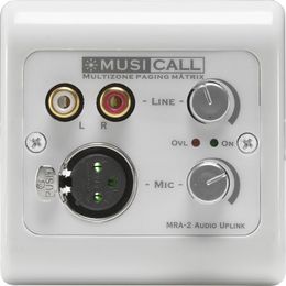 Dateq MRA2-WW - Mic-/Line Inputpanel, Mic als XLR, Line als Cinch, Mischfunktion, wei&szlig;