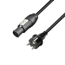 Adam Hall ah Cables 5 STAR TCON 0500 - Netzkabel - Neutrik TRUE1 x CEE 7/7 mit Titanex Leitung - 5 m