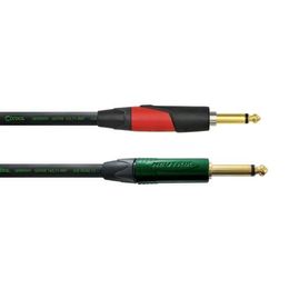 Cordial ENCORE CRI 9 PP-SILENT - 9,0 m, NEUTRIK Klinke 6,3 mm mono SILENT rot gold / Klinke 6,3 mm mono CC gr&uuml;n
