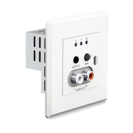 Blustream DA11ABL-WP-V2-EU Dante Wallpanel mit Bluetooth, satin-wei&szlig;