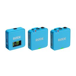 R&Oslash;DE WIGOGEN3BLU - Rode Wireless GO (Gen 3), HELLBLAU digitales 2-Kanal Drahtlos-Mikrofonsystem