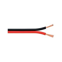 goobay Lautsprecherkabel rot/schwarz, 100m Spule, Querschnitt 2x2,5 mm&sup2;, CU