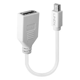 Lindy 41021 Adapterkabel Mini-DP (M)/DP (F) Kupplung, Premium geschirmt - Kurzes Prem