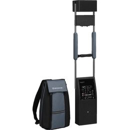 MONACOR PAS-254D - Transportables Verst&auml;rkersystem f&uuml;r Prozessionen und andere mobile Einsatzzwecke