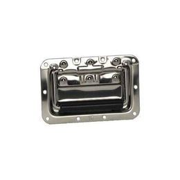 Adam Hall ah Hardware 34082 S - Klappgriff mittel gefedert in Einbauschale Edelstahl 8 mm tief