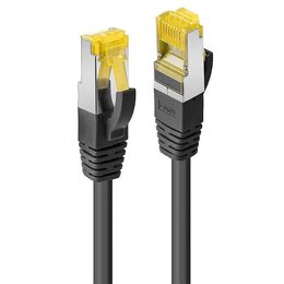 Lindy 47691 1m RJ45 S/FTP LSZH Netzwerkkabel, schwarz 10pcs - Cat.6A Stecker, Cat.7 Rohkabel