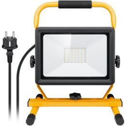 goobay LED-Baustrahler mit Standfu&szlig;, 50 W, mit 4250 lm und kaltwei&szlig;em Licht (6500 K), (IP65)