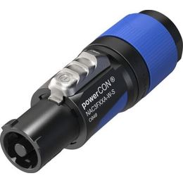 NEUTRIK NAC3FXXA-W-S, Verriegelbarer AC-Netzkabelstecker, kodiert und farbcodiert (blau) f&uuml;r Power-In