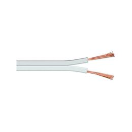 goobay Lautsprecherkabel wei&szlig;, 100m Spule, Querschnitt 2x1,5 mm&sup2; CCA