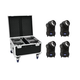 Eurolite Set 4x LED TMH-X1 Moving-Head Beam + Case