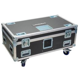 Litecraft Octo Flightcase, 8x Litecraft BX.7, Ladefunktion, schwarz