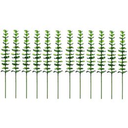 12x EUROPALMS Kristalleucalyptus, gr&uuml;n, 81cm, Kunstpflanze