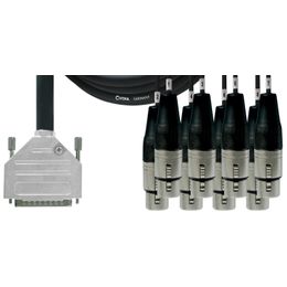 Cordial INTRO CCFD 1,5 DFT - 1,5 m, D-Sub / 8 x XLR female 3-polig Tascam-Belegung