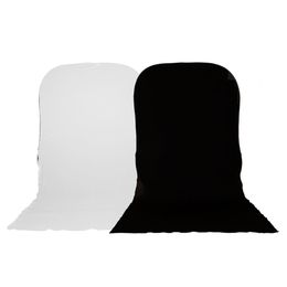 Lastolite LL LB6701 Falthintergrund Doppelseitig Schwarz/Wei&szlig; 180x215cm mit Tuch