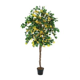 EUROPALMS Bougainvillea, gelb, 180cm - Kunstpflanze