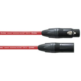 Cordial CPM 10 FM-RT 10 m, Rot, Stecker NEUTRIK XLR female / XLR male