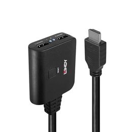 Lindy 38356 - 2 Port HDMI 4K60 Splitterkabel - &Uuml;bertragung eines HDMI-Signals auf 2 Displays