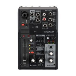 Yamaha AG03MK2B Live Streaming Mixer MK2, schwarz