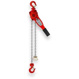 SAFETEX Ratschzug 6300 kg mit Rundgliedkette EN 818-7 G&uuml;teklasse 8 verzinkt