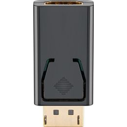 goobay DisplayPort-auf-HDMI -Adapter 1.1, vergoldet, DisplayPort-Stecker > HDMI -Buchse (Typ A)