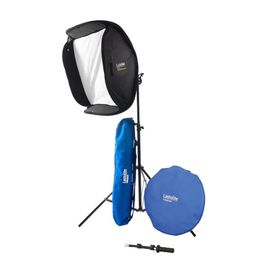 Lastolite LL LS2471 Ezybox Hotshoe Set inkl. Stativ Halter und Tache 60x60cm