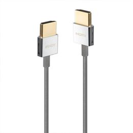 Lindy 36775 Ultra High Speed HDMI Slim Kabel 0.5m - HDMI Stecker auf Stecker