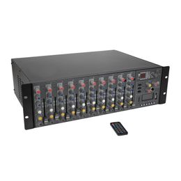 Omnitronic RM-1422FXA USB Rack-Power-Mixer