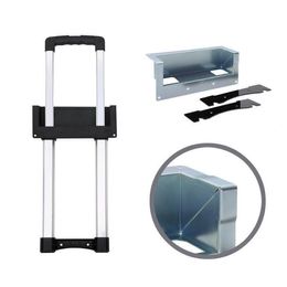 Adam Hall ah Hardware 3476023 - Versenkter Ausziehgriff 1 Auszug, verzinkte Schale gekr&ouml;pft L&auml;nge 528 - 808 mm