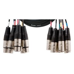 Cordial INTRO CML 8-0 FM 3 C - 3,0 m, REAN 8 x XLR female / 8 x XLR male