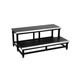 Alutruss BE-1 B&uuml;hnentreppe 20/40cm - 2-stufiges Treppensystem f&uuml;r Alutruss BE- B&uuml;hnenelemente