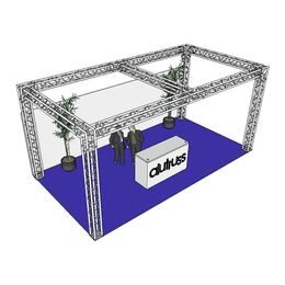 Alutruss Traversenset QUADLOCK 6082 Rechteck 7,71x4x3,5m (BxTxH)